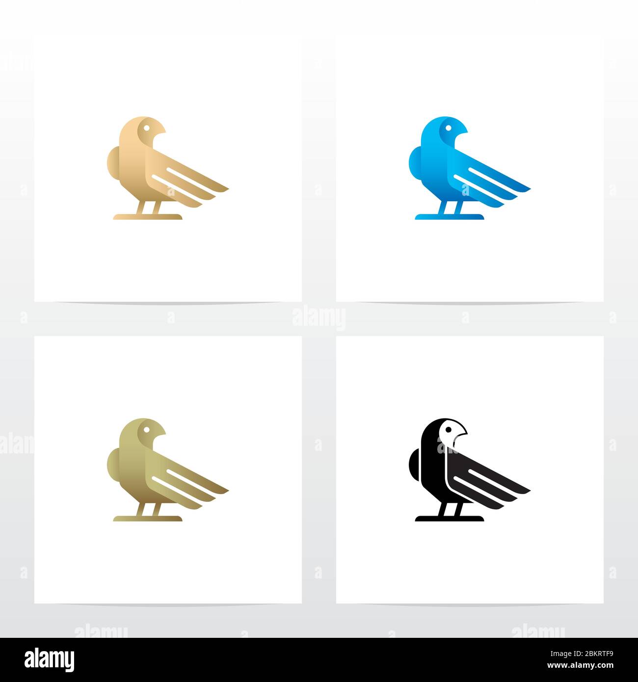 Simple Bird Illustration Logo Design Stock Vector Image & Art - Alamy