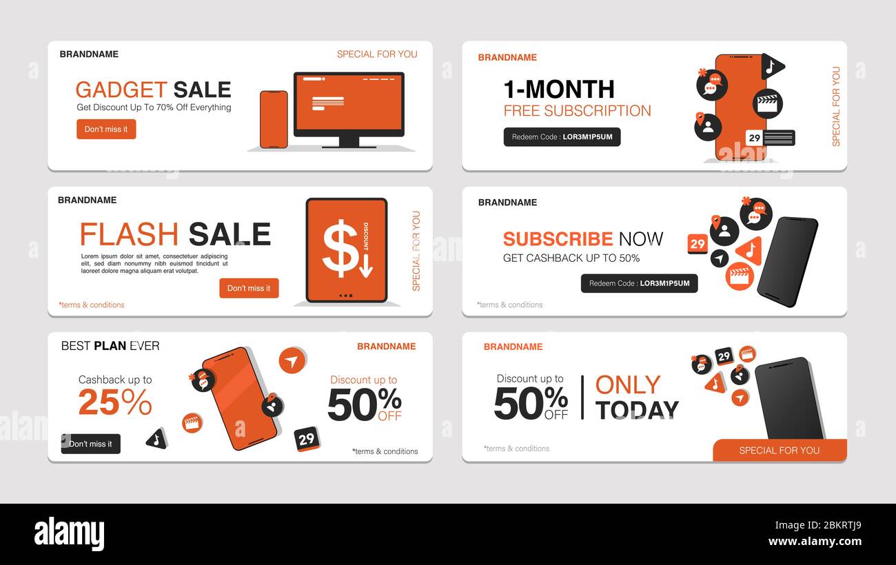 Promotion sale mobile banner for website or advertising. Flash sale ...