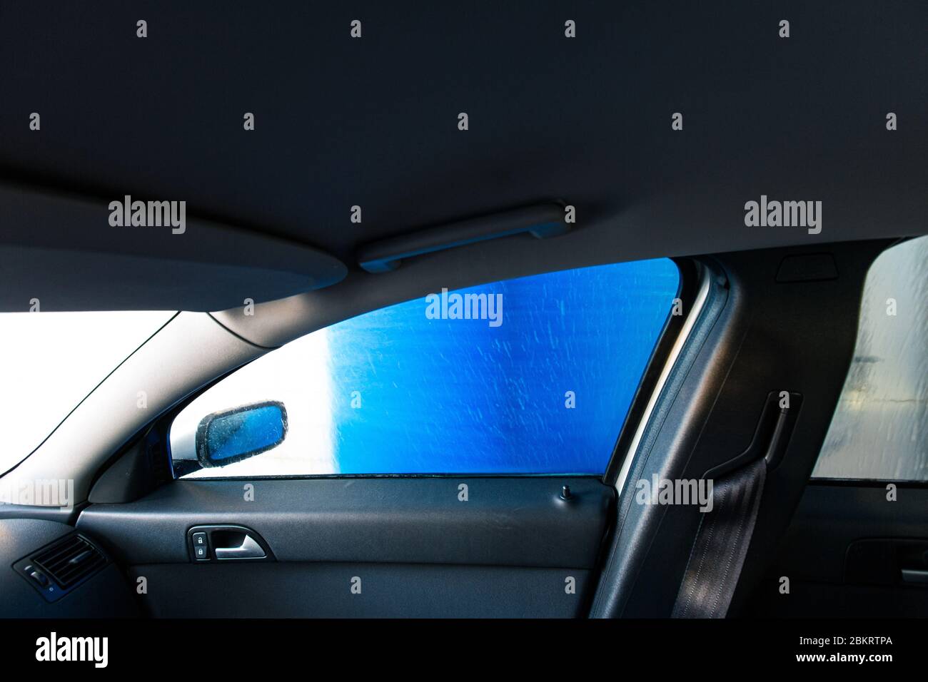 Car in a carwash being washed (shallow DOF; color toned image Stock ...