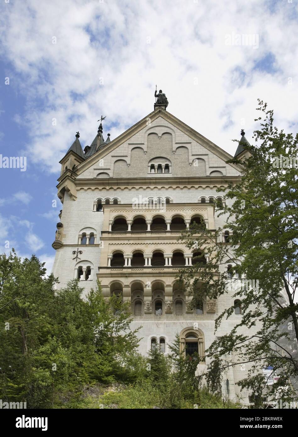 Neuschwanstein - New Swanstone Castle in Bavaria. Germany Stock Photo ...
