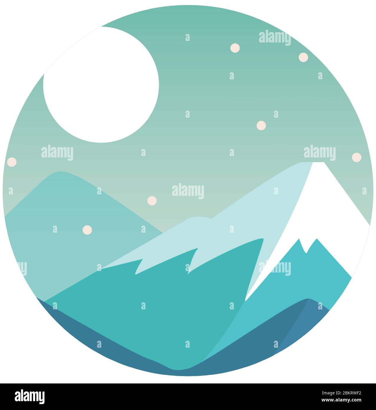 Cold peaks and scenery Cut Out Stock Images & Pictures - Alamy