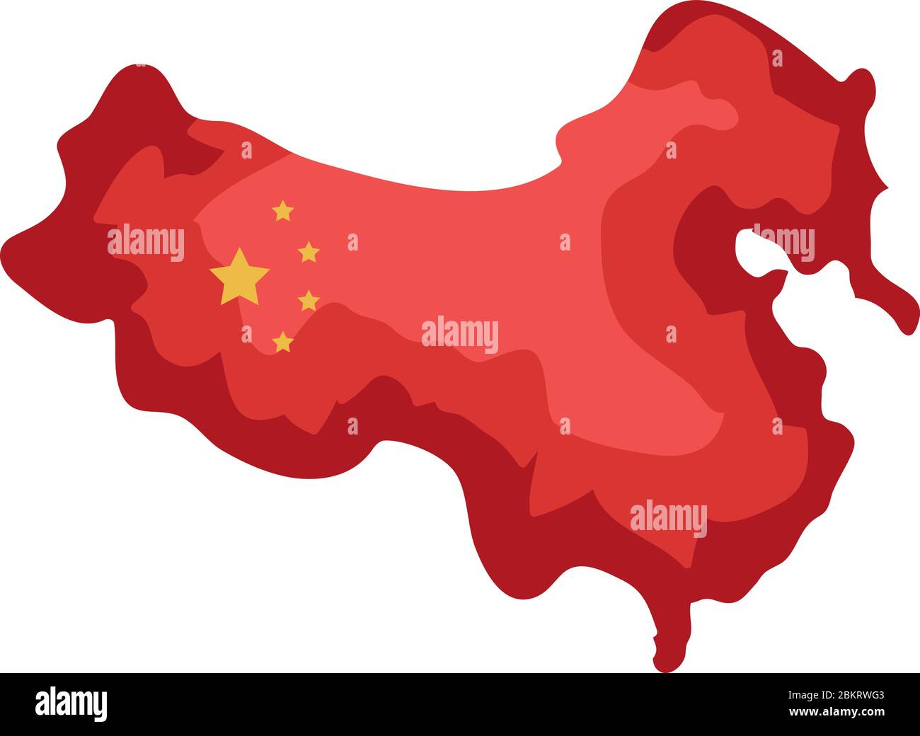 Editable vector china country flag hi-res stock photography and images ...