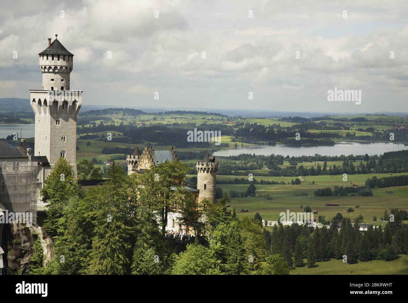 Neuschwanstein - New Swanstone Castle in Bavaria. Germany Stock Photo ...