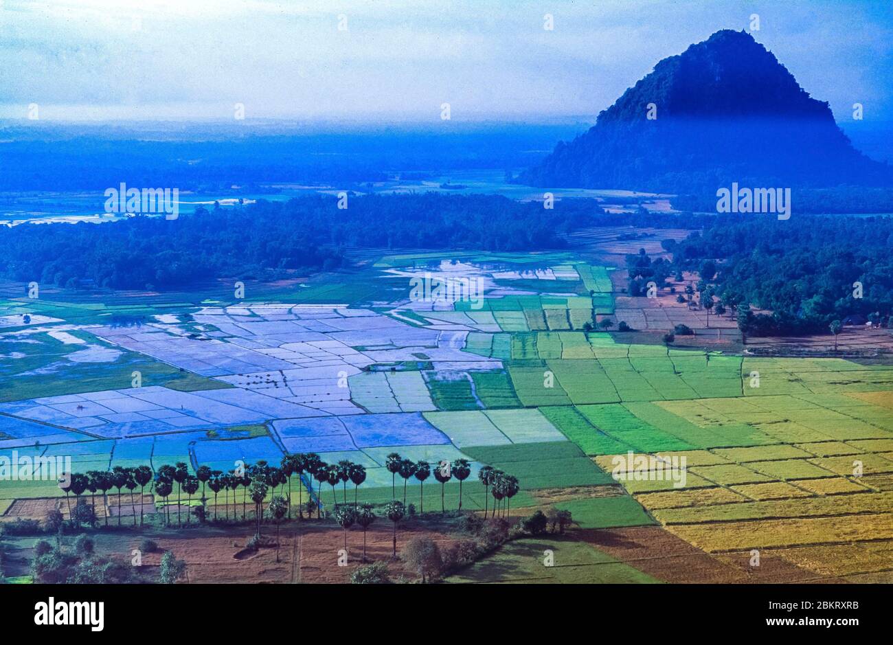 Burma, Myanmar, Karen State, Hpa-An, kayin country from the heights of ...