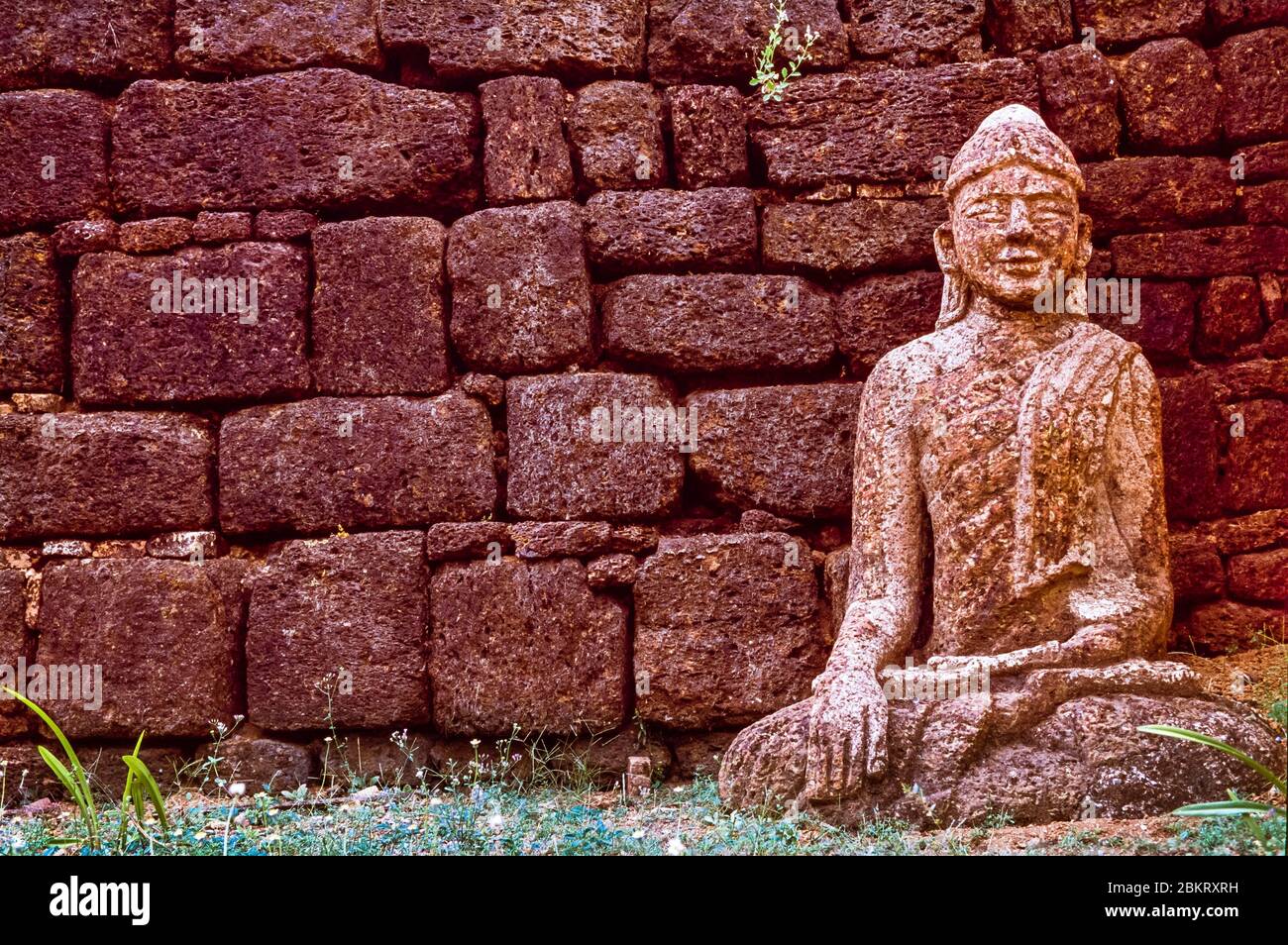 Burma, Myanmar, Karen State, Hpa-An, stylized statue of Thamanya in ...