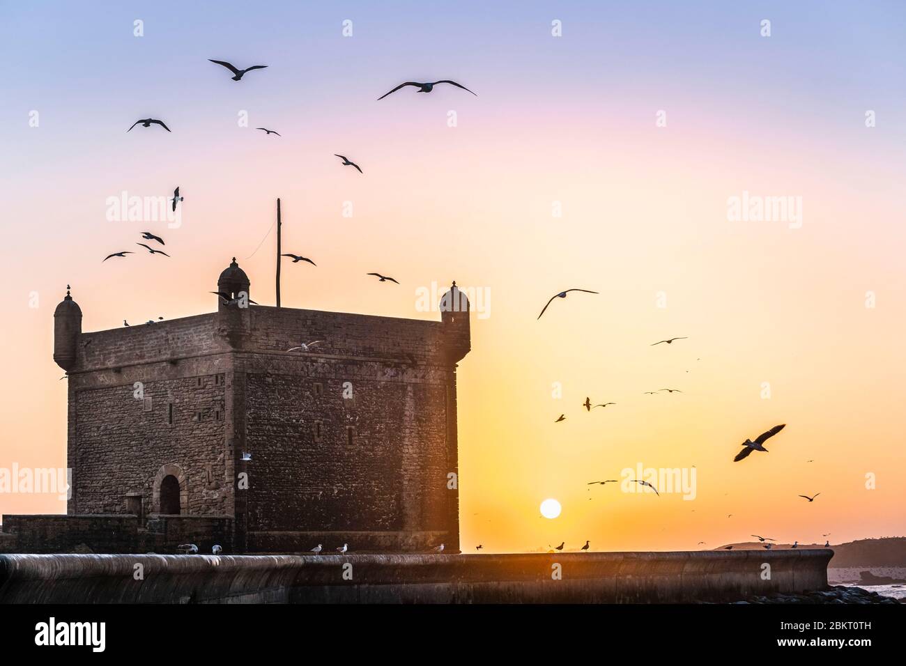 Morocco, Marrakech Safi, Essaouira, traditional fishing harbour, Sqala ...