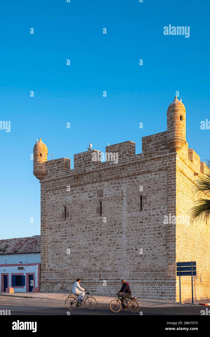 Morocco, Marrakech Safi, Essaouira, traditional fishing harbour, Sqala ...