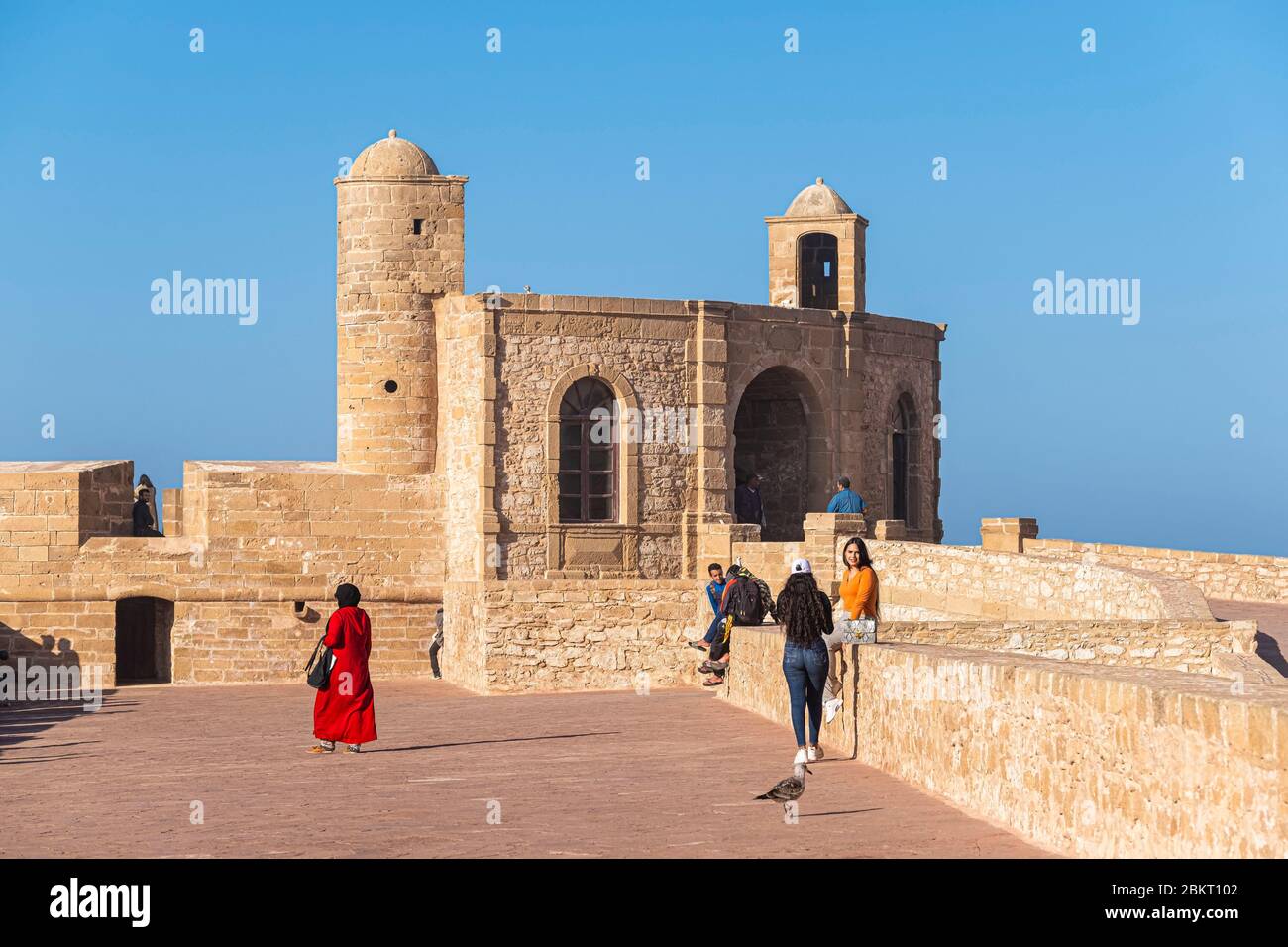 Morocco, Marrakech Safi, Essaouira, Sqala de la Kasbah, 18th century ...