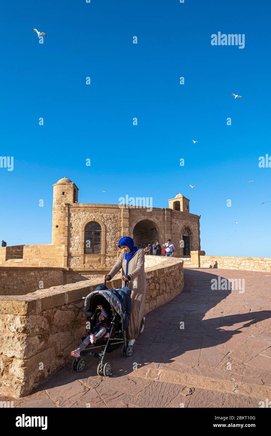 Morocco, Marrakech Safi, Essaouira, Sqala de la Kasbah, 18th century ...
