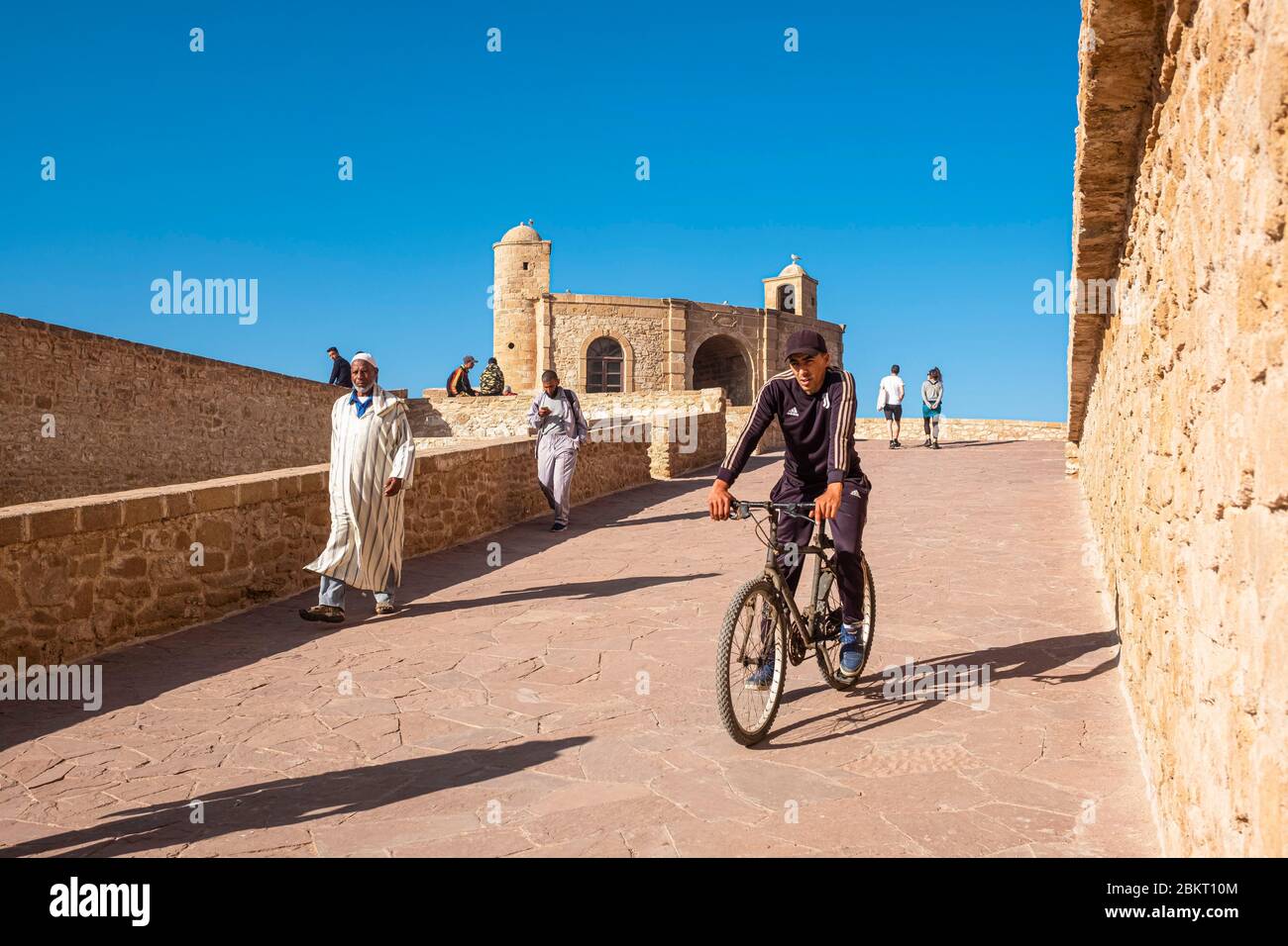 Morocco, Marrakech Safi, Essaouira, Sqala de la Kasbah, 18th century ...