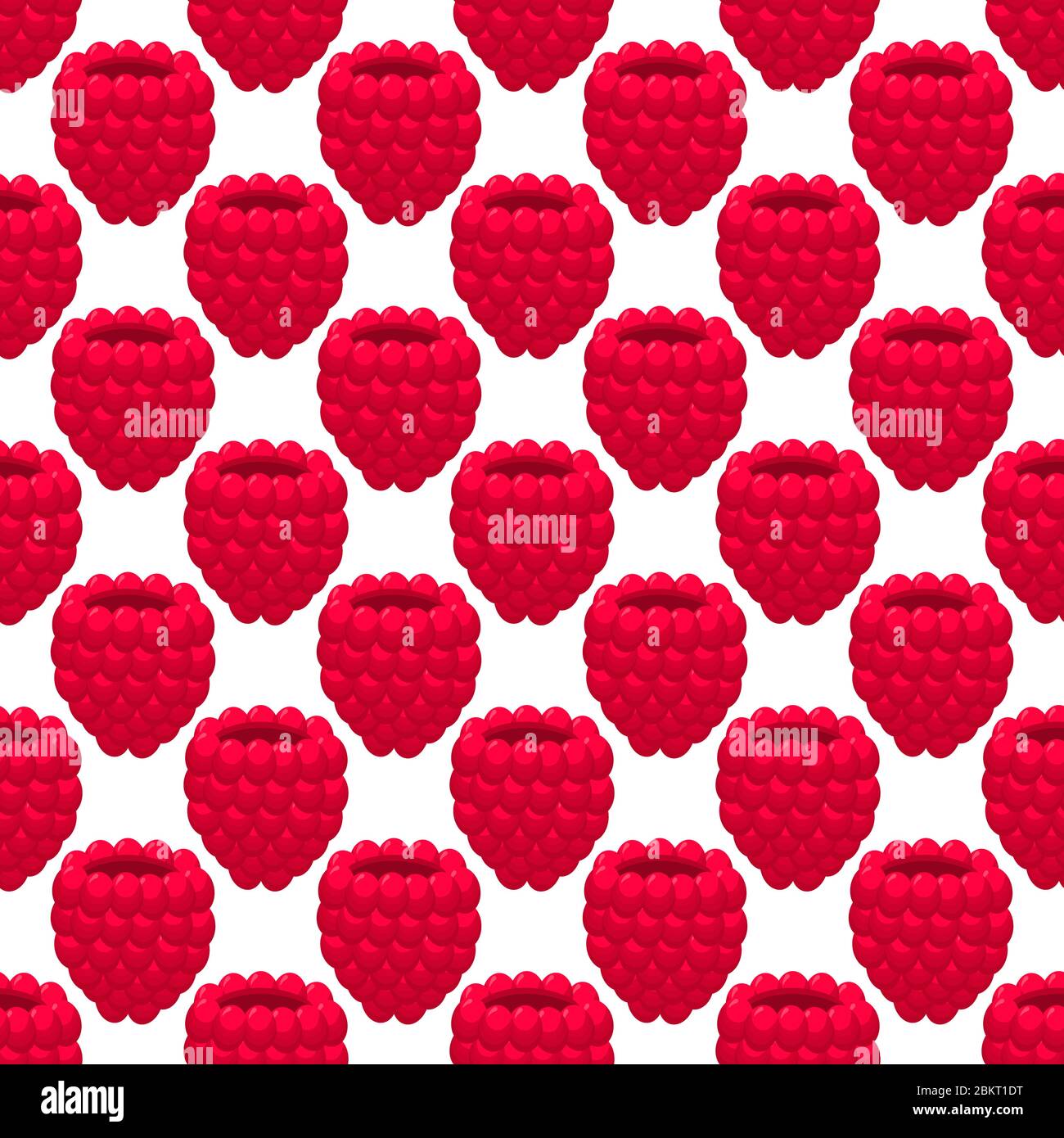 Theme big colored seamless red raspberry, bright berry pattern for seal ...