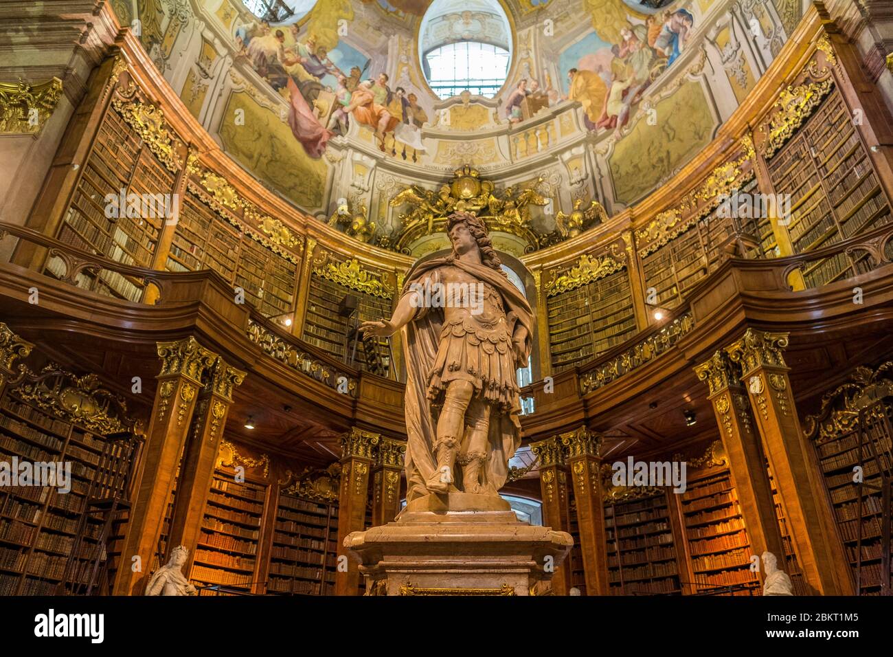 Austrian national library statue hi-res stock photography and images ...
