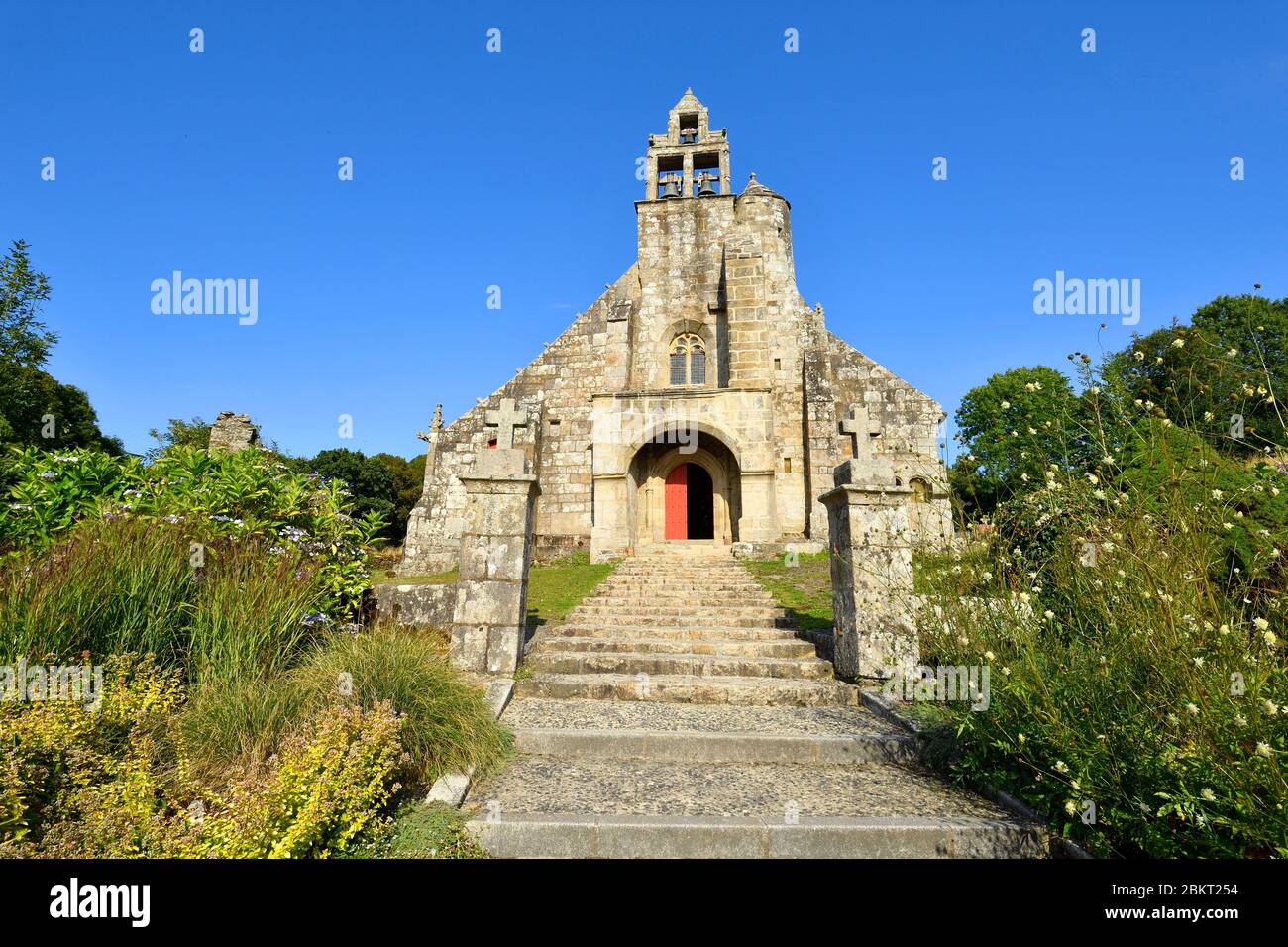 France, Cotes d'Armor, Loc Envel, the church Stock Photo - Alamy