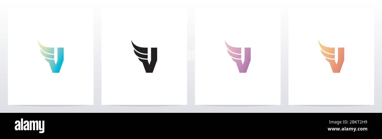 Letter v eagle logo hi-res stock photography and images - Alamy