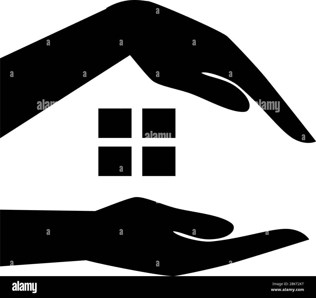 hands created house shape Stock Vector Image & Art - Alamy