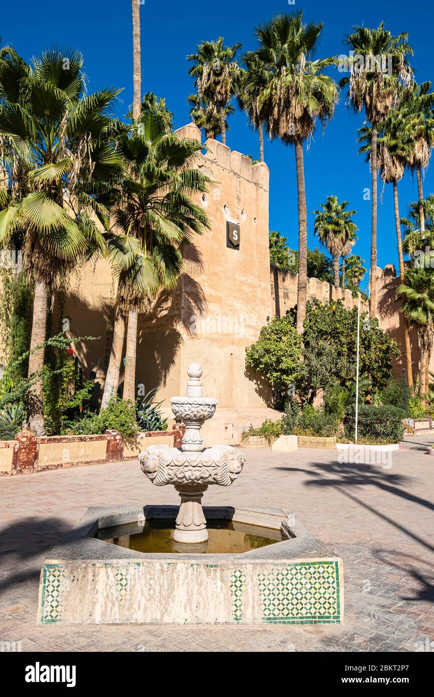 Morocco, Souss-Massa region, Taroudant, 18th century Salam Palace Stock ...