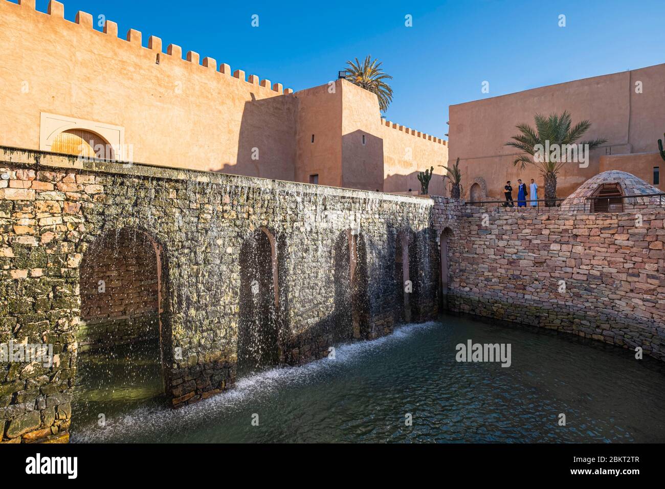 Morocco, Souss-Massa region, Tiznit, the Blue Spring in the heart of ...