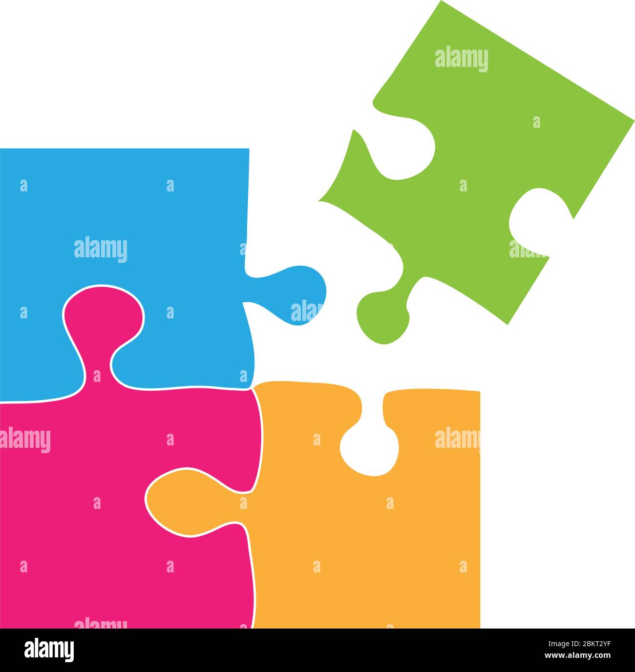 colorful puzzle parts Stock Vector Image & Art - Alamy