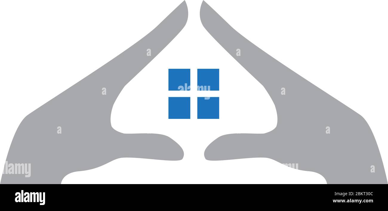 hands created house shape Stock Vector Image & Art - Alamy