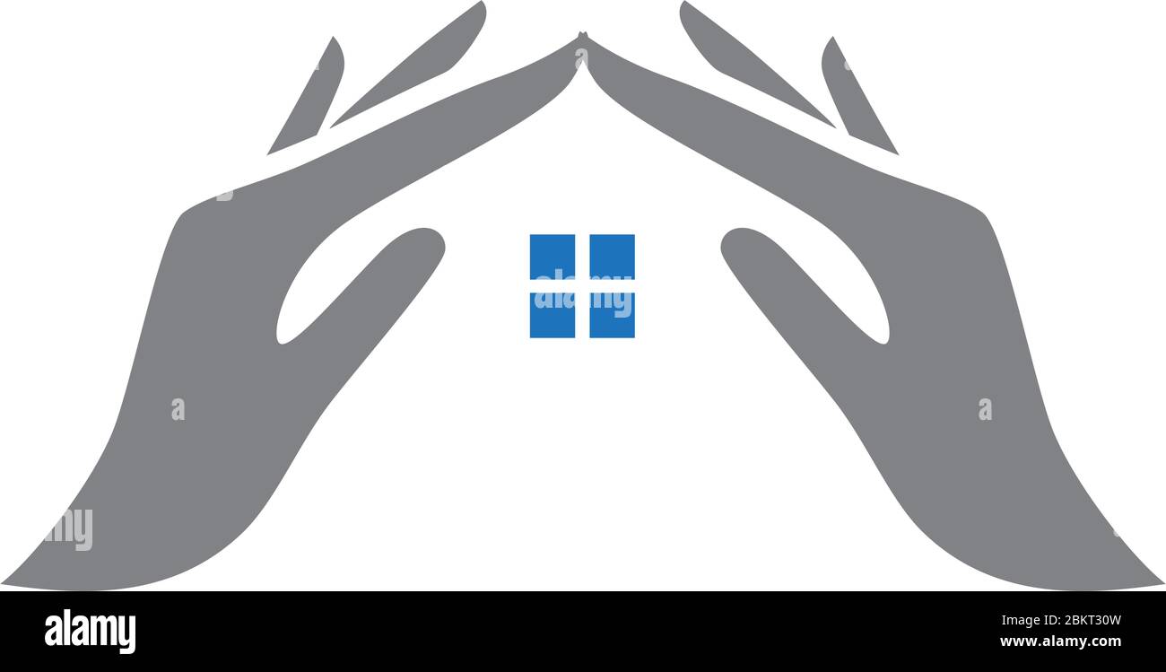 hands created house shape Stock Vector Image & Art - Alamy