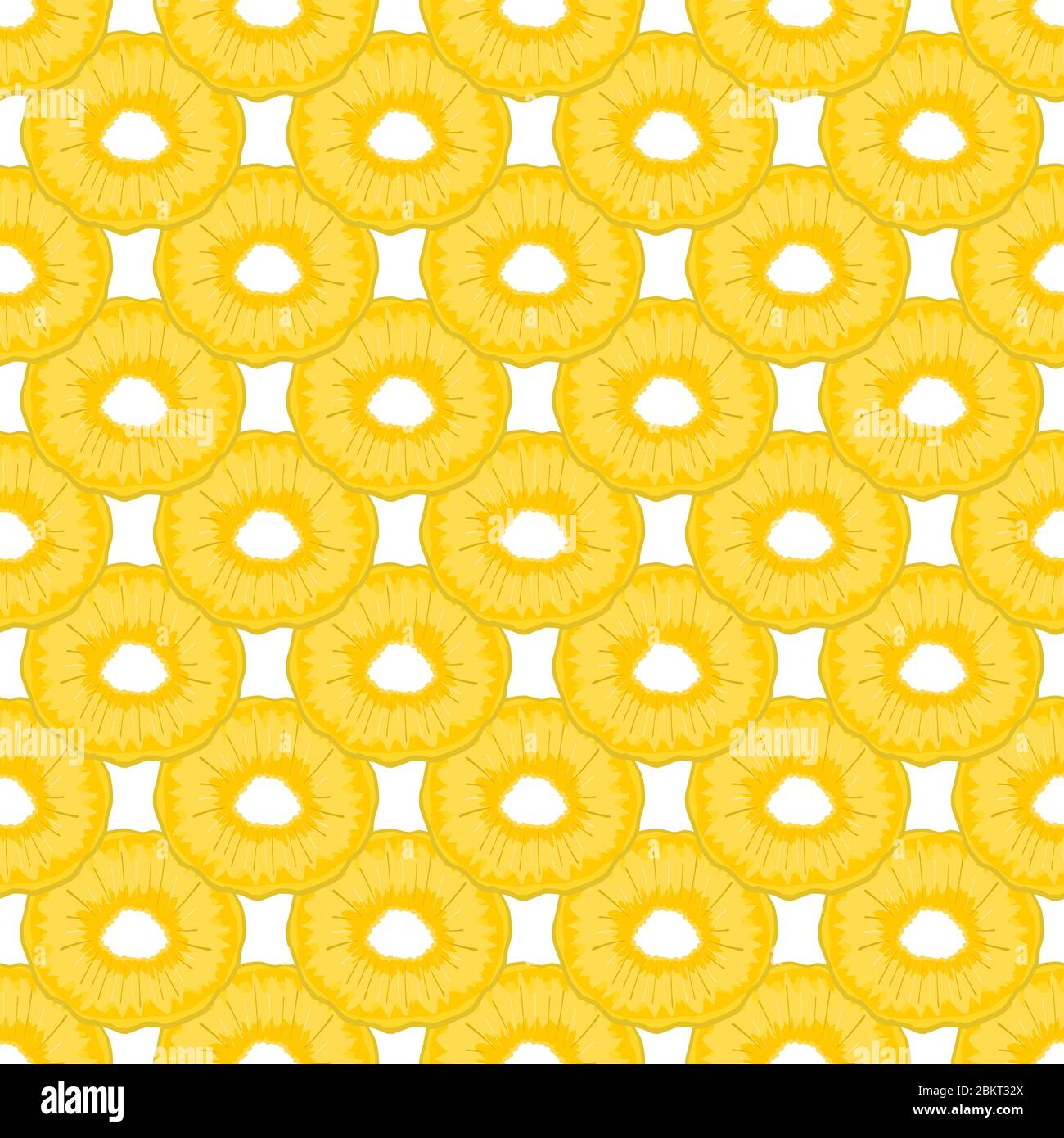 Illustration on theme big colored seamless pineapple, bright fruit ...
