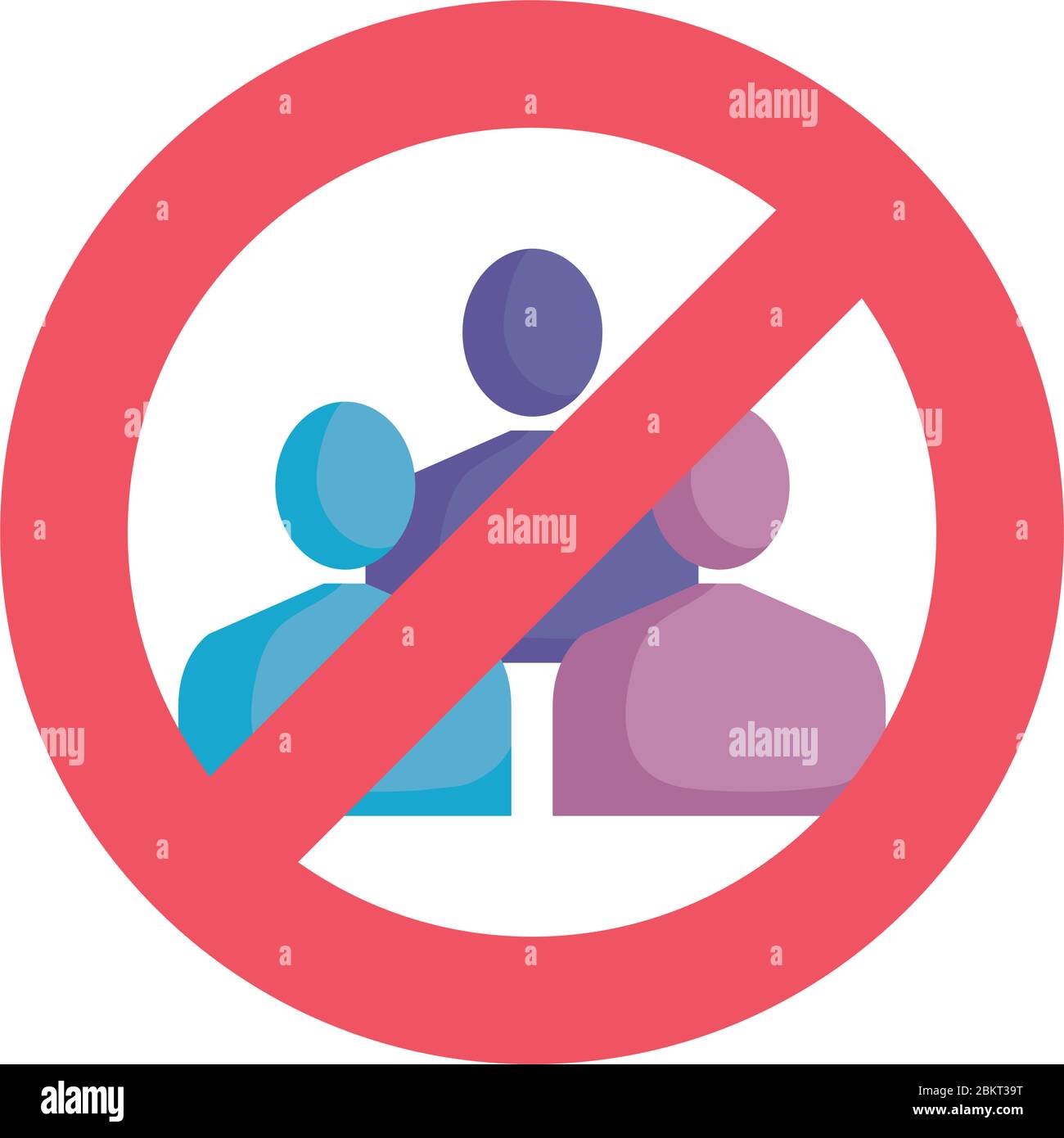 avoid crowds signal isolated icon Stock Vector Image & Art - Alamy