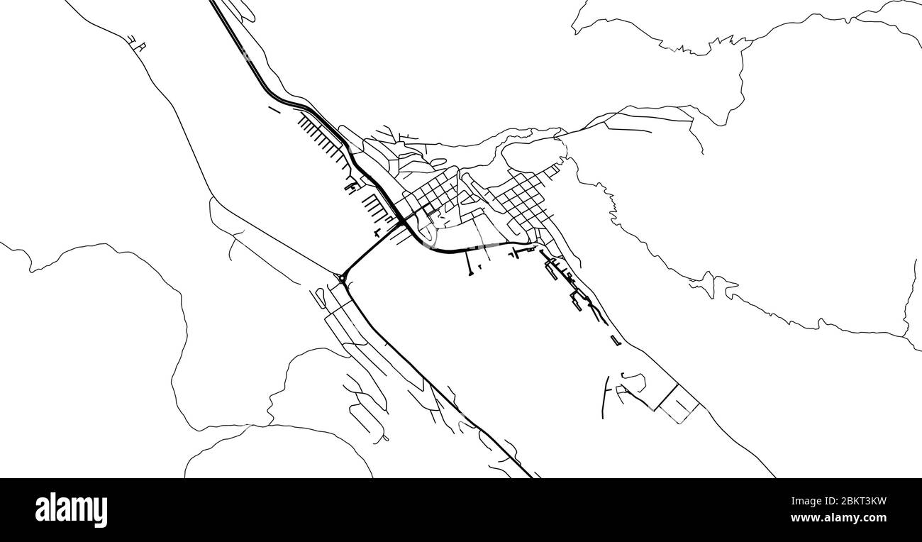 Aerial of juneau Stock Vector Images - Alamy
