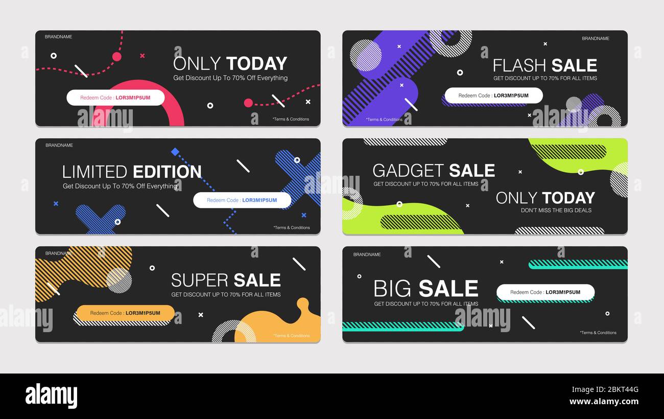 Sale banner template collection for promotion sale. Editable banner for ...