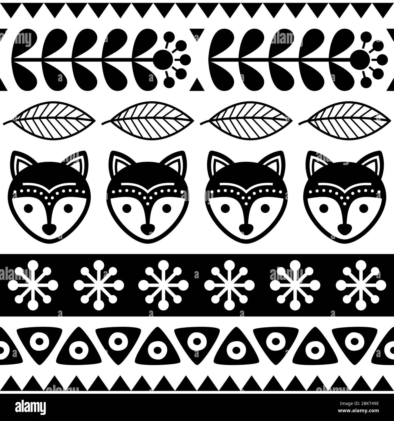 Folk Art Animals Patterns