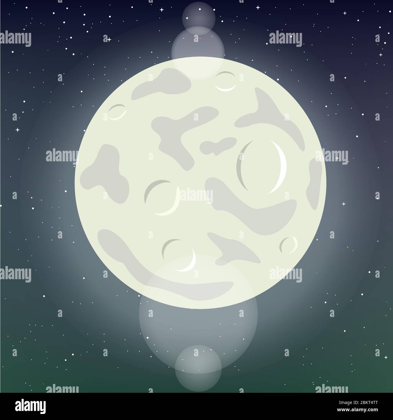 moon template on night starry sky Stock Vector Image & Art - Alamy