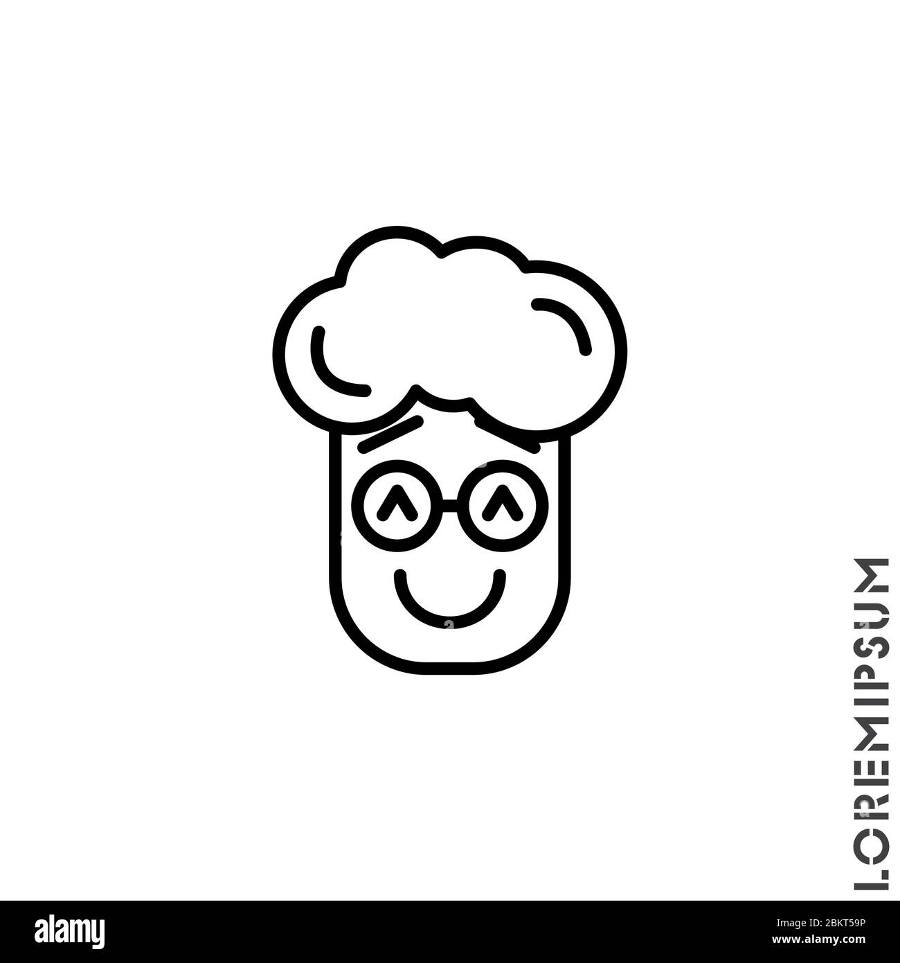 Laughing, emoticon boy, man icon. Nice smile. Funny, face vector. Humor ...