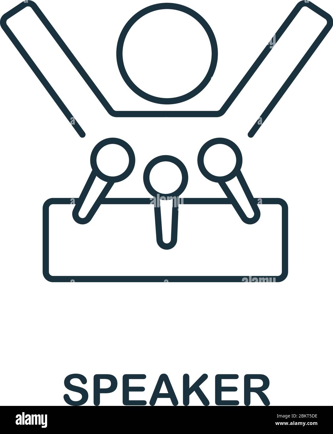 Speaker icon from reputation management collection. Simple line element ...