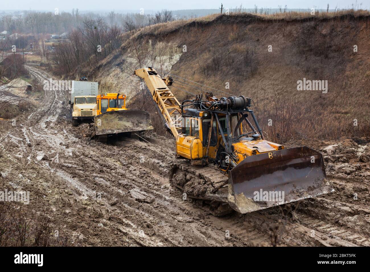 Bulldozer Mud High Resolution Stock Photography and Images - Alamy