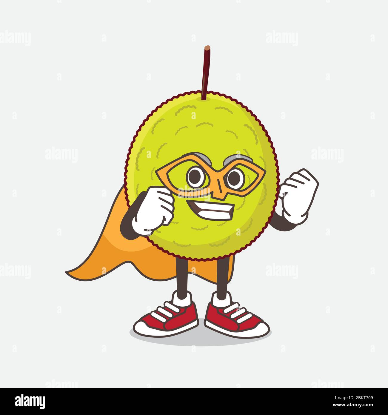 An illustration of Entawak Fruit cartoon mascot character dressed as a ...