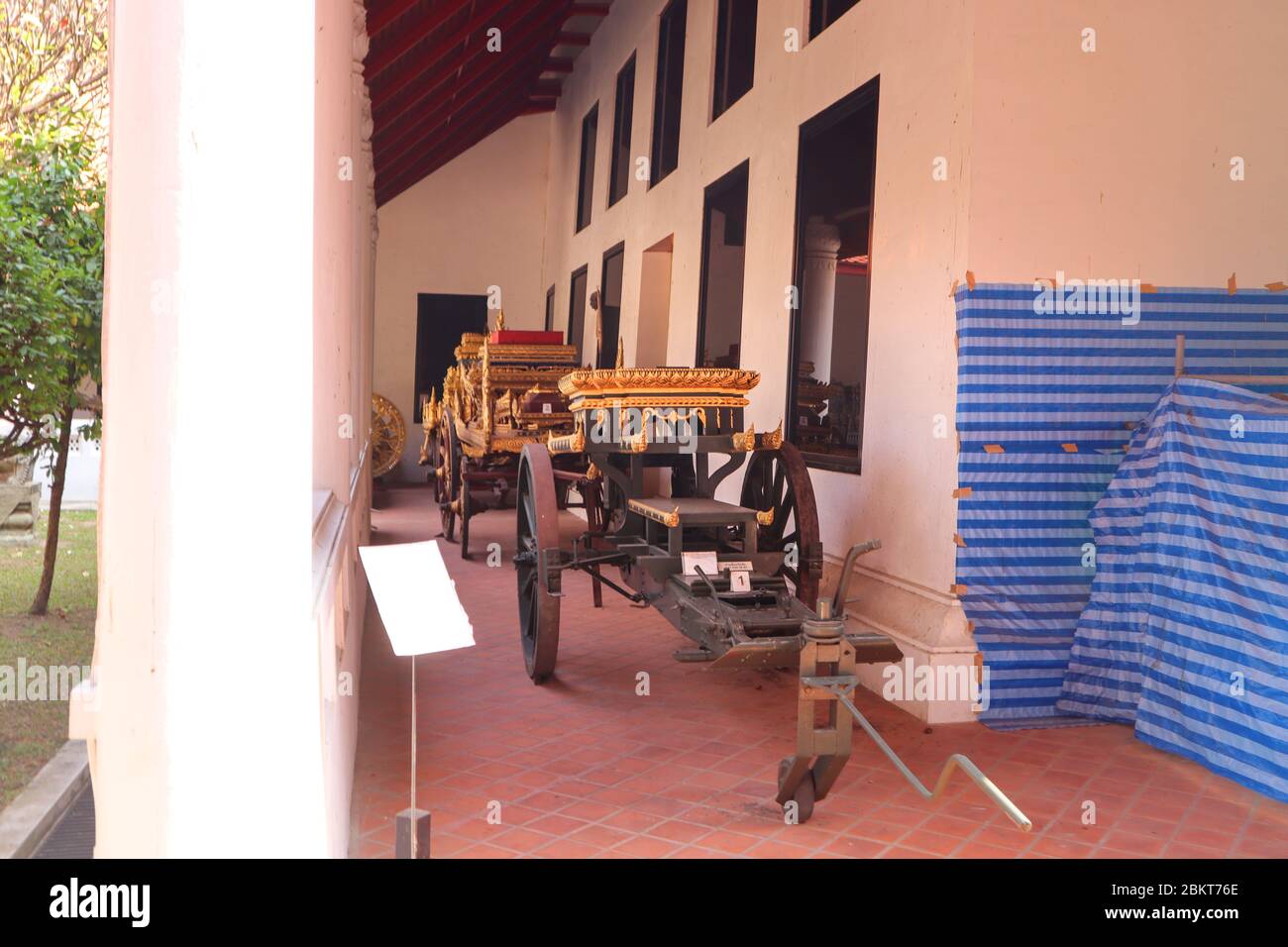 ancient cart in a buddhist temple territory Stock Photo - Alamy