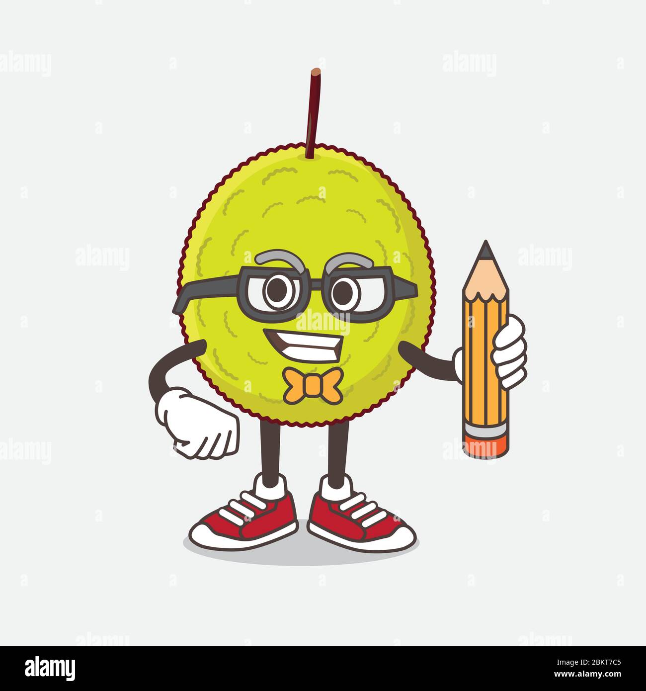 An illustration of Entawak Fruit cartoon mascot character holding ...