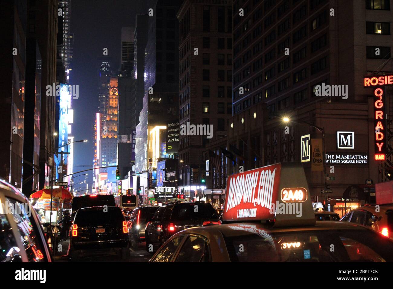 New York, U.S.A - 20/12/2019: time square Broadway area of midtown ...