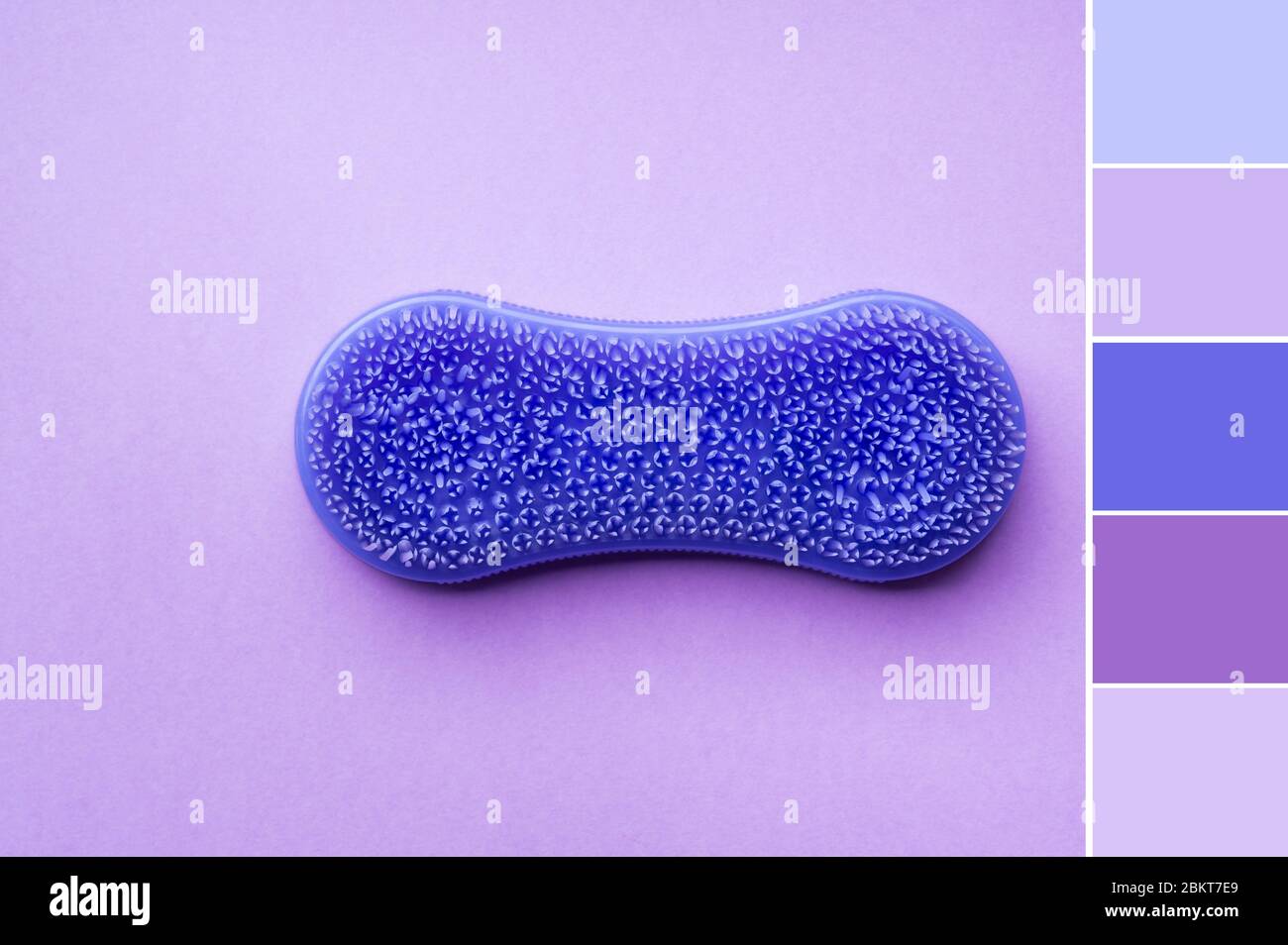 Plastic purple brush. Color swatch Stock Photo - Alamy