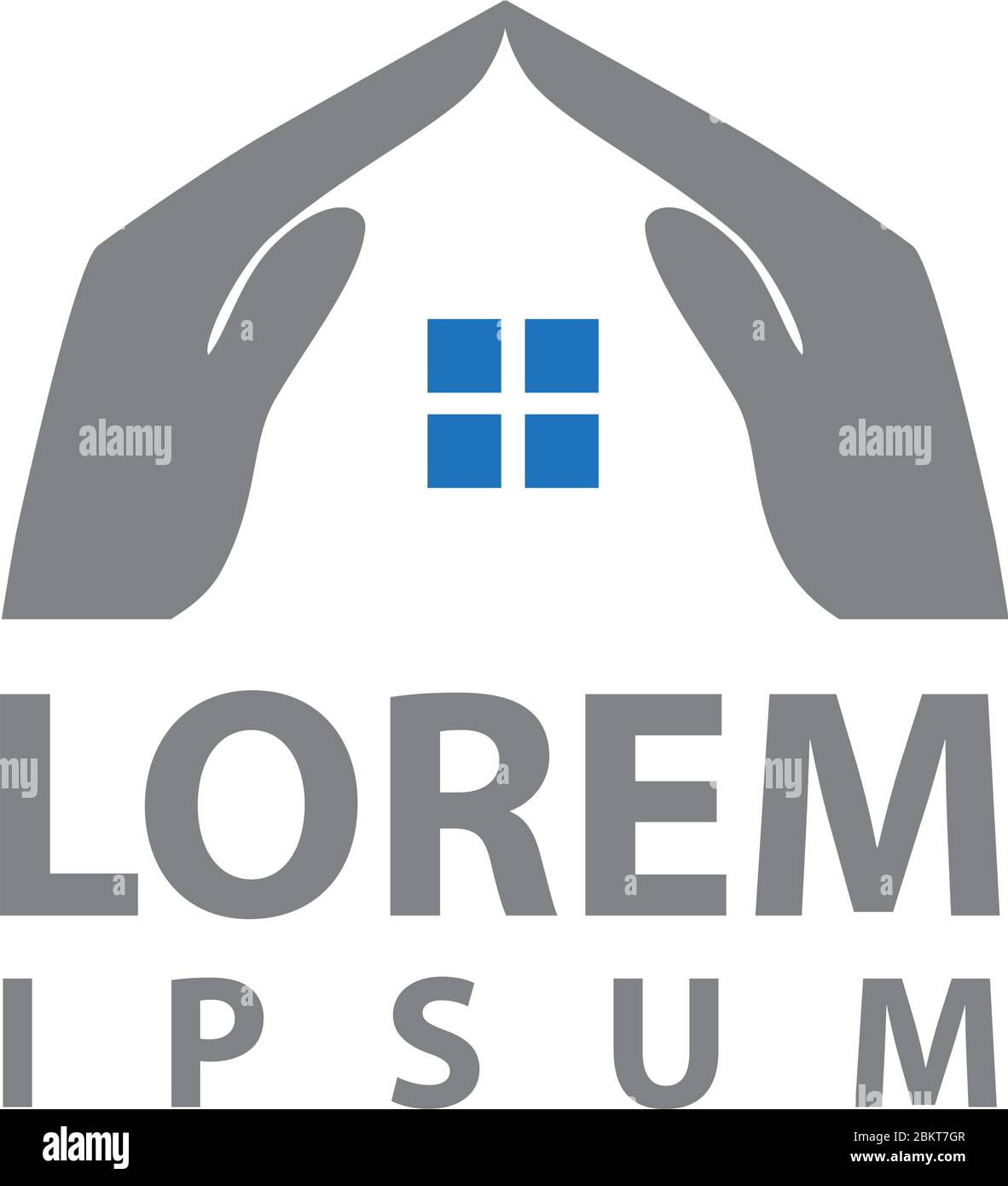 hands created house shape Stock Vector Image & Art - Alamy