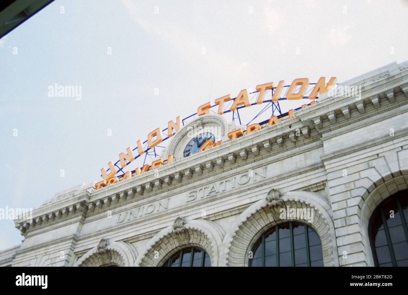 An analog slide photograph of the famous train station in downtown ...