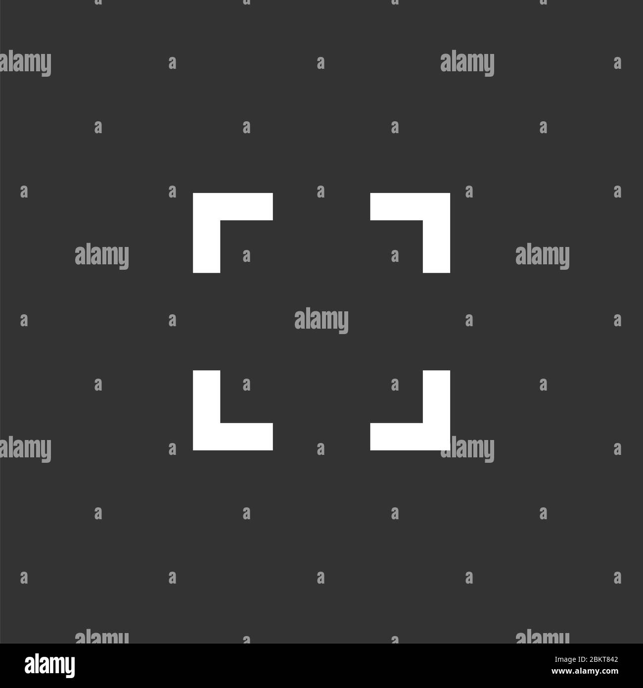 Square Full Screen Icon Logo Template Illustration Design. Vector EPS ...