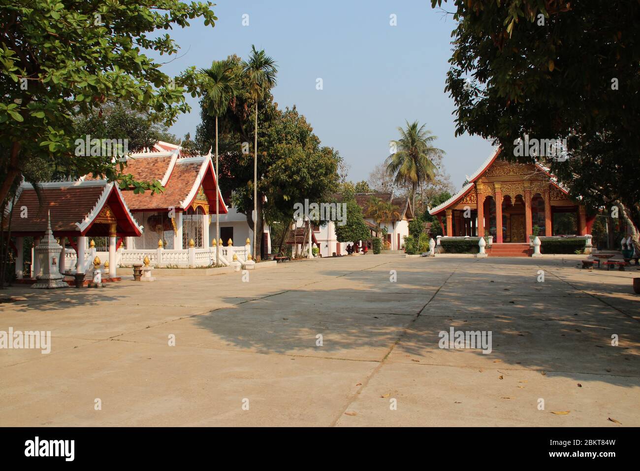 buddhist temple (Wat Boupha Viphasana Ram) in luang prabang (laos Stock ...