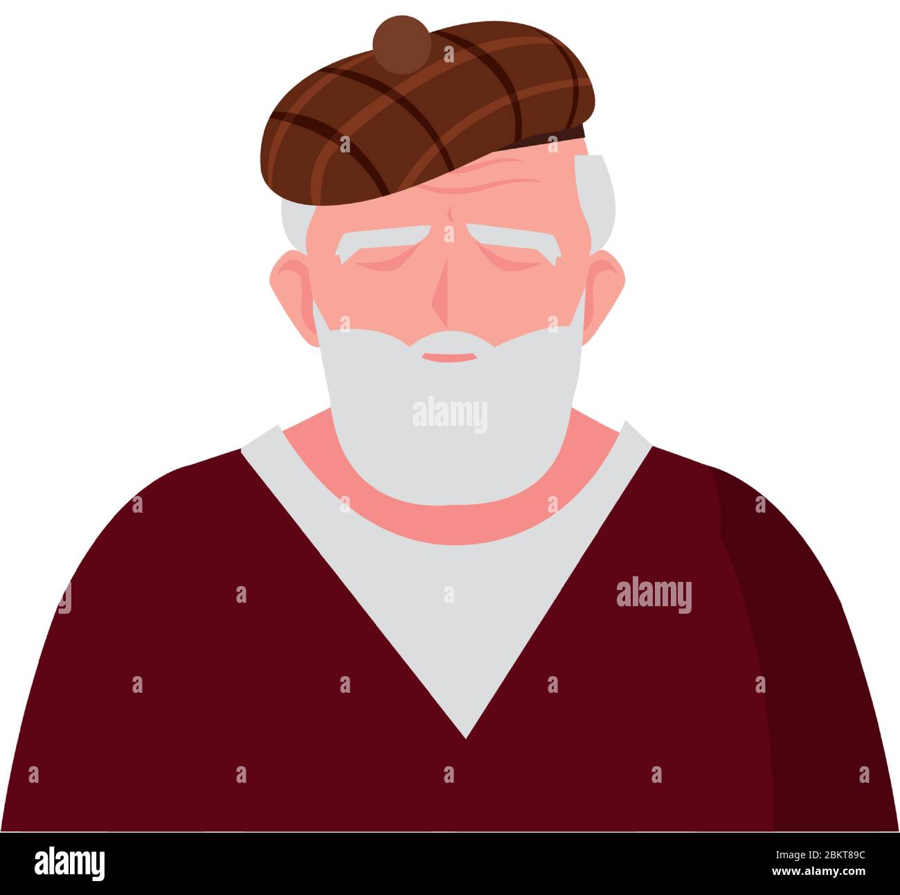 Man age 60 70 Stock Vector Images - Alamy