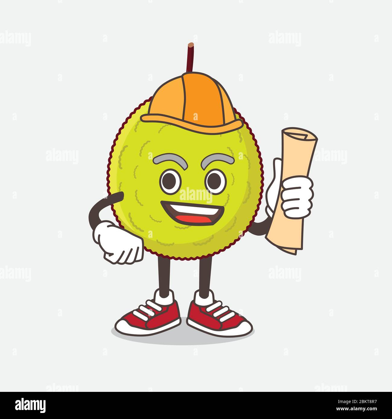 An illustration of Entawak Fruit architect cartoon mascot character ...
