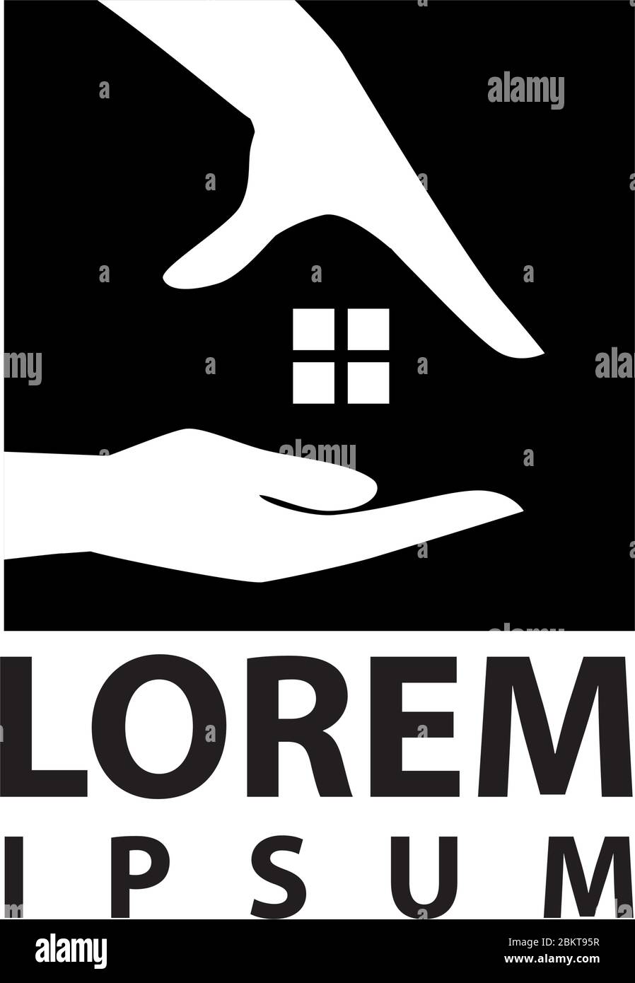 hands created house shape Stock Vector Image & Art - Alamy