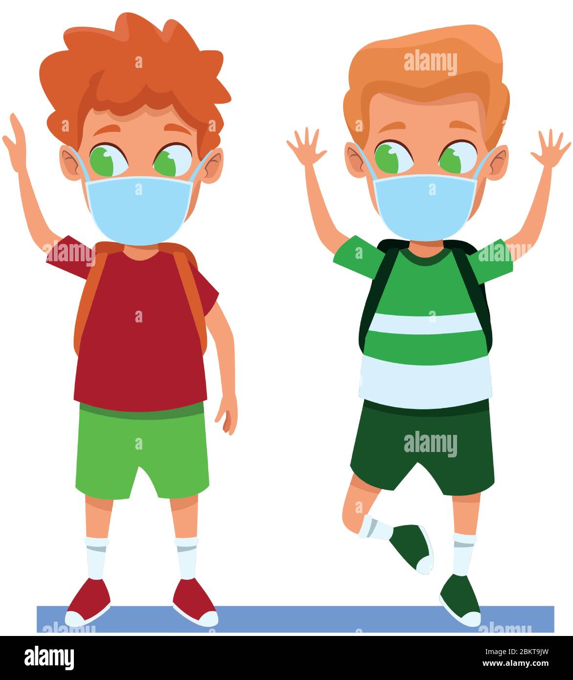 Single use medical masks Stock Vector Images - Alamy