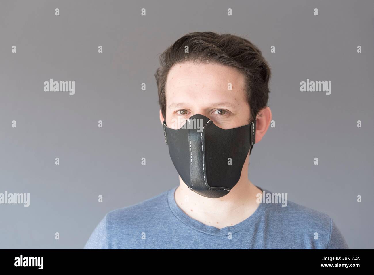 Man in leather mask hi-res stock photography and images - Alamy