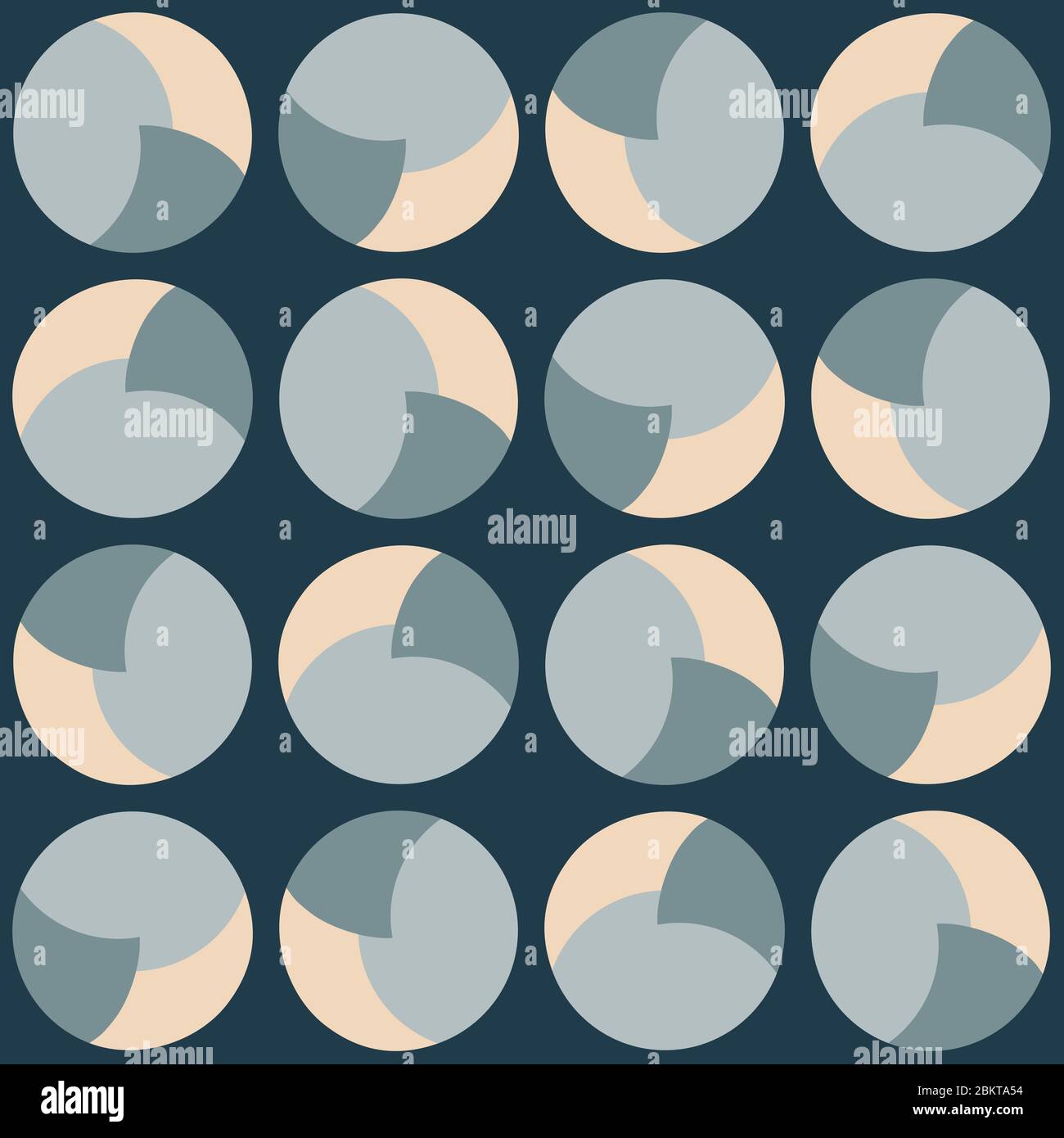Simple abstract geometric design. Rounded repeated pattern for textile ...