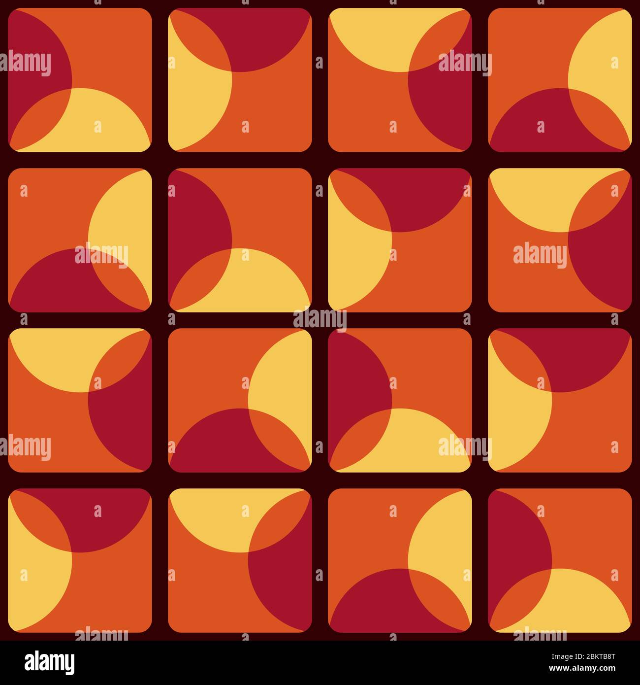 Simple abstract geometric design. Rounded repeated pattern for textile ...