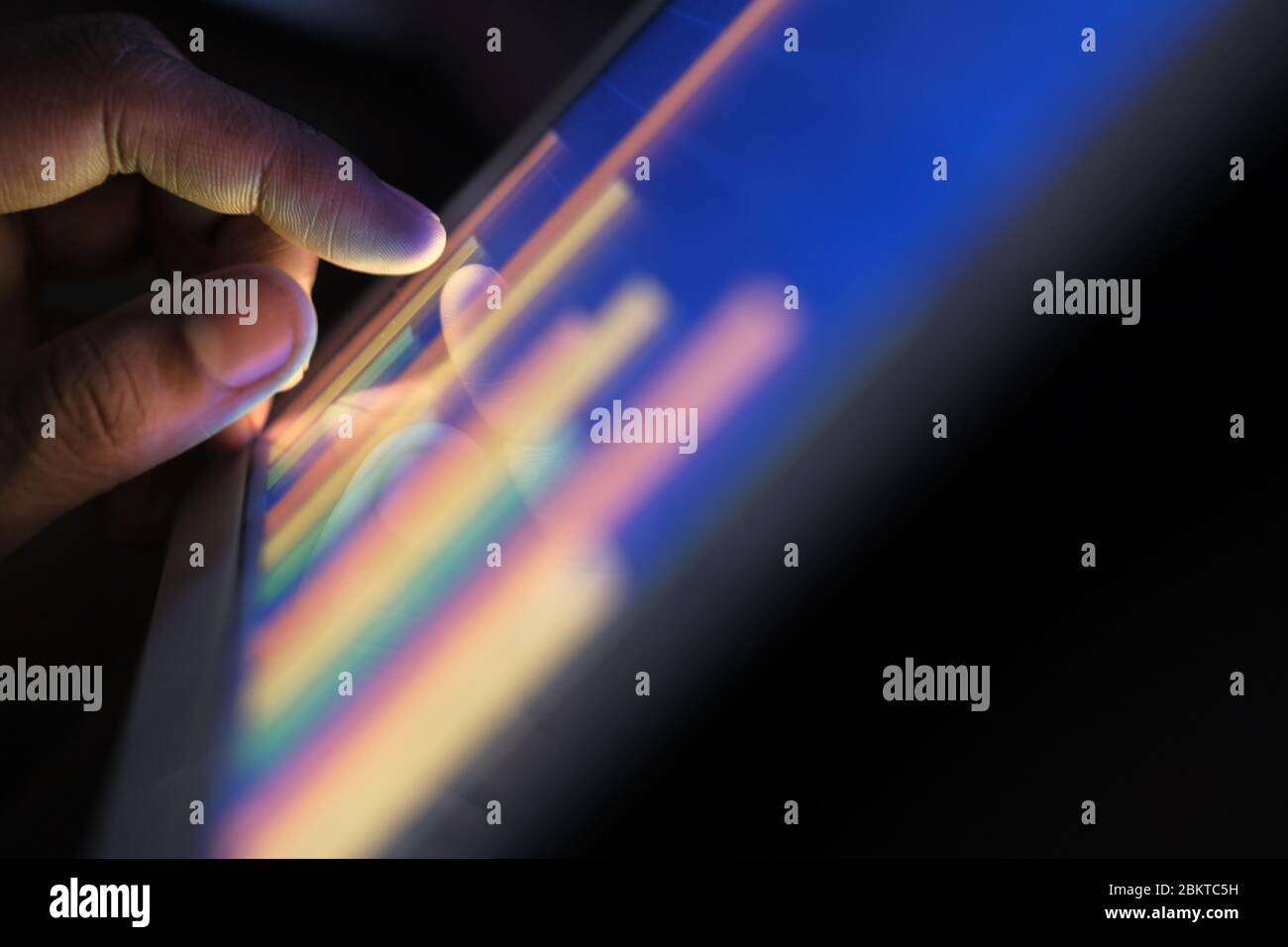 Person hand working on digital hi-res stock photography and images - Alamy